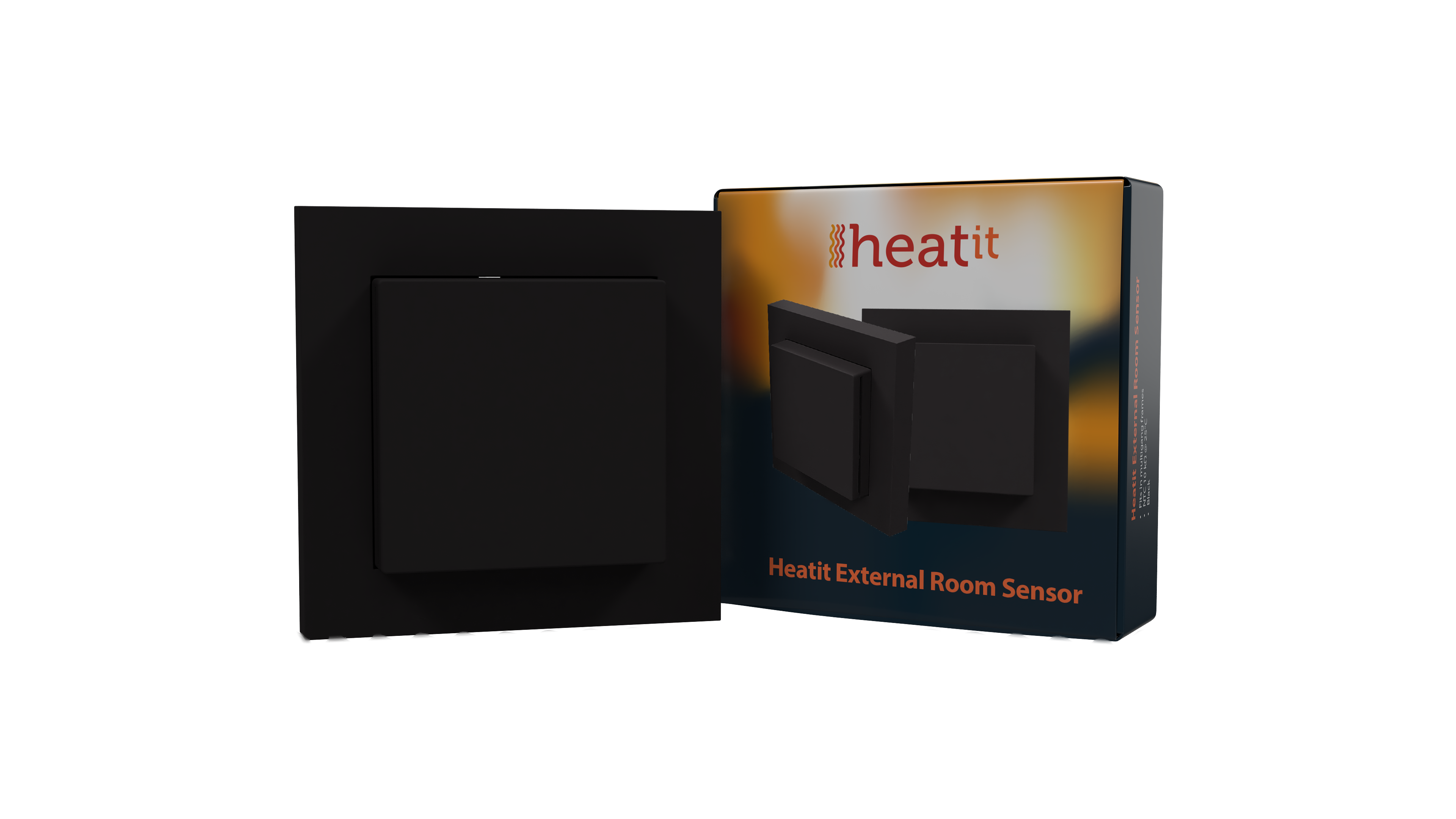 Heatit External Room Sensor Black | 5430133 | Heatit documents page