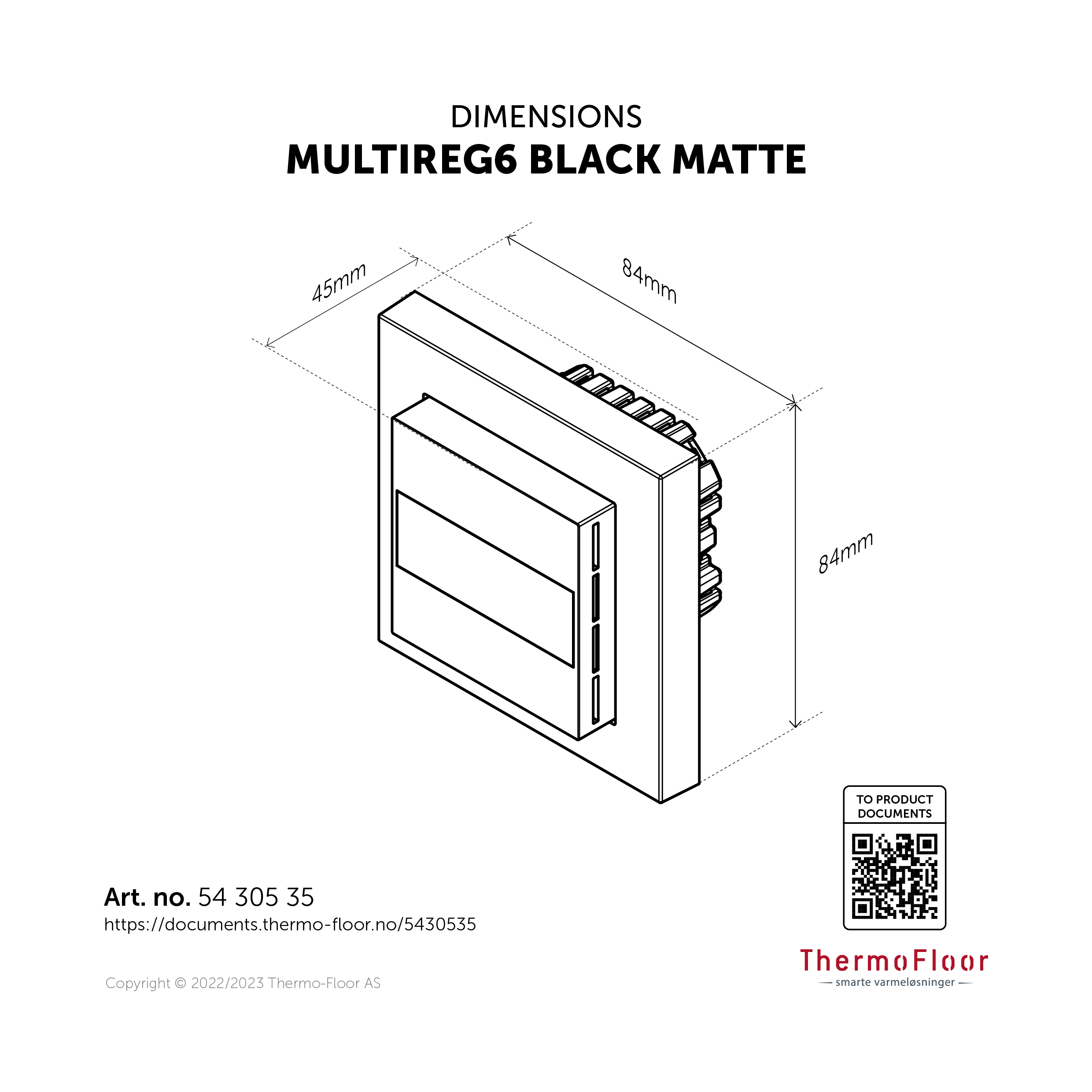 Multireg6 Black matte | 5430535 | Thermo Floor documents page